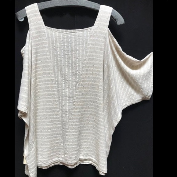 Tops | Jodi Top Linen Stripe | Poshmark